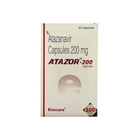 Atazor 200mg Capsule Atazanavir 200mg At Rs 1900 Bottle Atazanavir