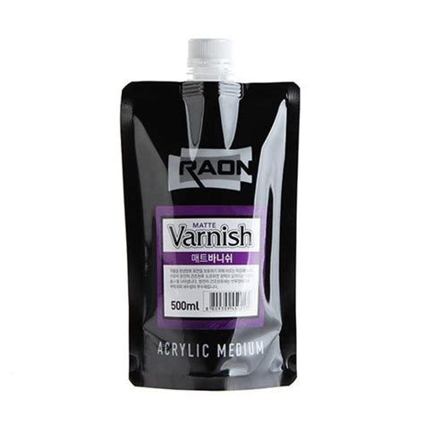 아이월드 매트 바니쉬 500ml 파우치 용기 물감 보조제 무광 아 문구사무
