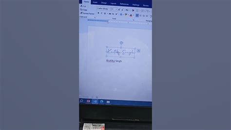Automatic Signature In Ms Word 💥📃💥excelvali Anjnicomputereducation