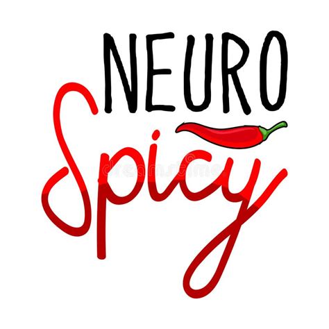 Neuro Spicy Design Vector Illustration Clipart Stock Vector