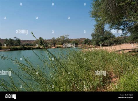 Kunene River Cunene River The Border Between Angola And Namibia