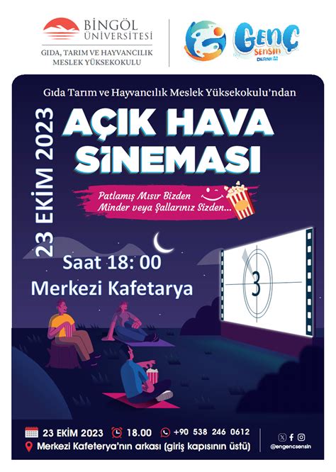 Açık Hava Sineması Etkinliği Gerçekleştirildi
