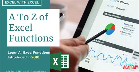A To Z Of Excel Functions New Functions Introduced In 2016