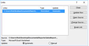 How To Break Update Or Change Links To Excel Charts Or Worksheets In PowerPoint