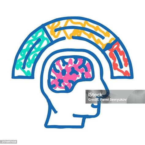 Cognitive Load Ux Ui Design Icon Doodle Illustration Stock Illustration