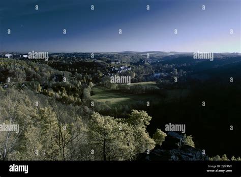 Infrared Photography Surreal Ir Photo Of Landscape With Trees Under