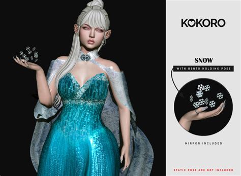 Second Life Marketplace Kokoro Poses Snow Holding