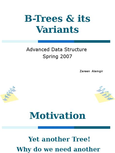 b trees and its variants pdf data management algorithms and data