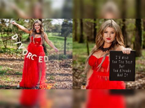 Woman Celebrates Divorce By Burning Her Wedding Dress Times Of India