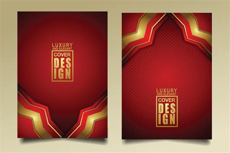 Set Cover Design Template With Luxury And Elegant Flow Lines Overlap