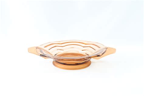 Brockwitz Glass Fruit Bowl Antique Glass Fruit Bowl Pressed Etsy