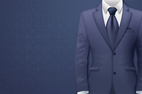 Premium Vector Realistic Suit Background