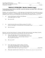 Interpreting Weather Satellite Images In Physical Geography Lab Course Hero