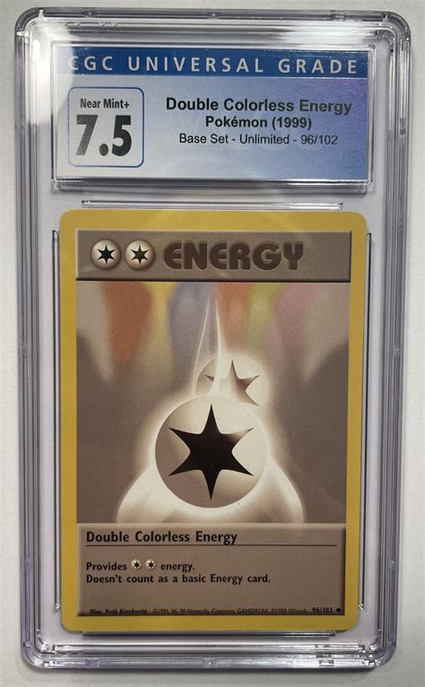 Ink Hickey Double Colorless Energy Base Set 96102 Pokemon Card