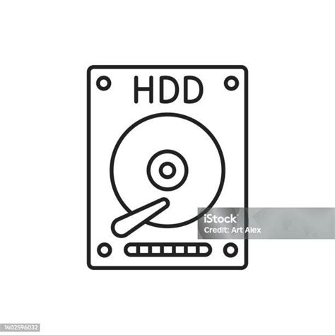 Hdd 디스크 아이콘입니다 고품질 블랙 벡터 일러스트레이션 N 날씬한에 대한 스톡 벡터 아트 및 기타 이미지 날씬한