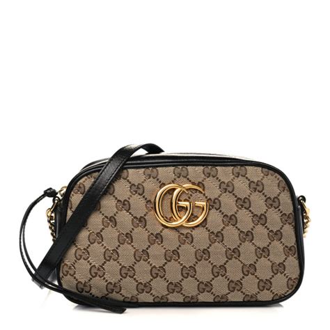 Gucci Monogram Matelasse Diagonal Small Gg Marmont Chain Shoulder Bag