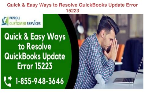PPT Quick Easy Ways To Resolve QuickBooks Update Error 15223