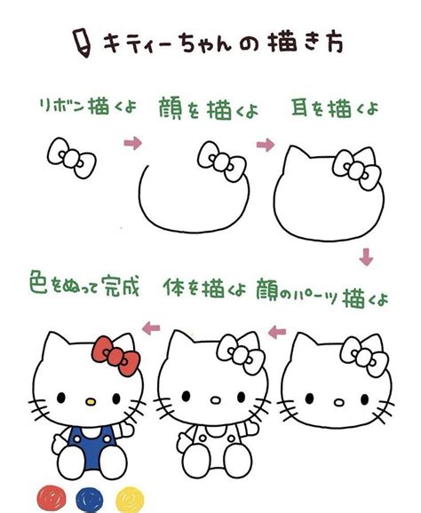 すだたく キティちゃん 簡単 キャラクター イラスト キャラクター 簡単 イラスト イラスト 保育園