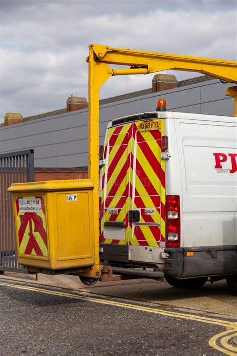 03 05 2021 Portsmouth Hampshire Uk The Back Of A Cherry Picker Lorry