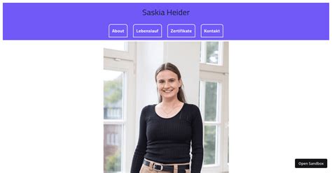 Personal Website Codesandbox