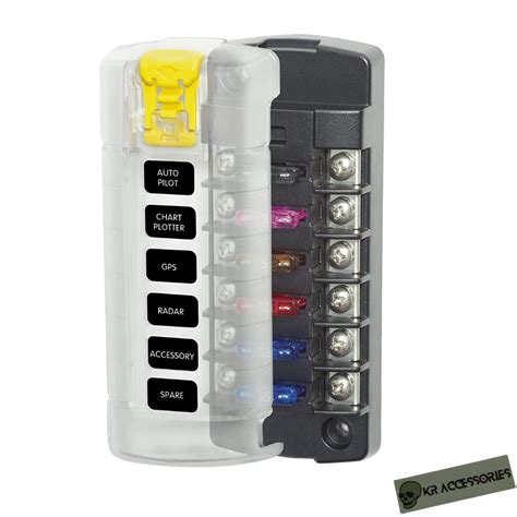 Automotive Blade Fuse Block 6 Circuit Independent With Cover Shop