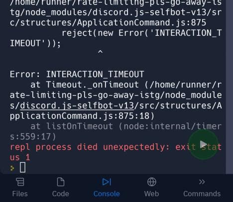 Error While Clicking Buttons Aiko Chan Ai Discord Js Selfbot V Discussion Github