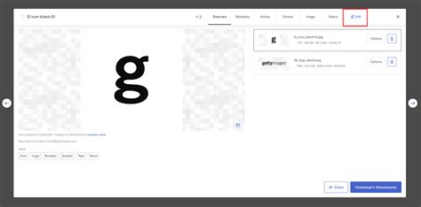Edit Assets Getty Images Media Manager