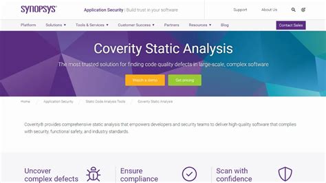 Coverity Static Analysis Webcurate