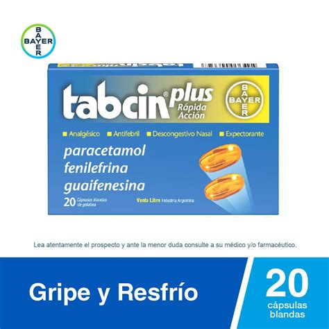 Tabcin En Farmaplus Tabcin Plus X 20 Cápsulas Blandas Farmaplus