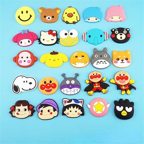 Cartoon Hello Kitty Anime Jibbitz Charm Doraemon Frog Jibits For Crocs