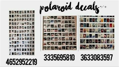 Polaroid Decals Bloxburg Decal Codes House Decals Bloxburg Decals Codes