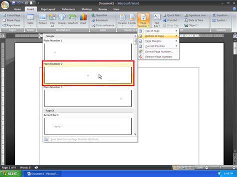 Microsoft Word Page Of Numbering Psadopond