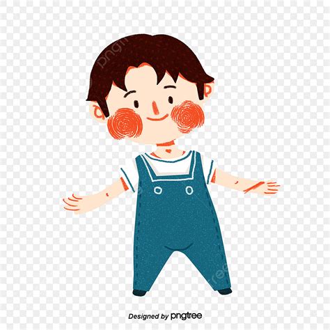 귀여운 일러스트 꼬마 아이 턱받이 사랑스러운 소년 어린이 Png 일러스트 및 Psd 이미지 무료 다운로드 Pngtree