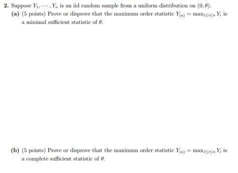 solved suppose y1 cdots yn ﻿is an iid random sample from a
