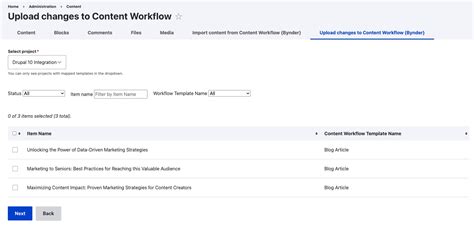 drupal integration in content workflow bynder support