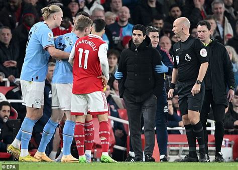 Arsenal Vs Man City Kevin De Bruyne Shoves Mikel Arteta In Angry