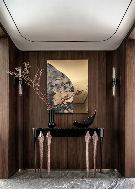 Dinz德网 A N N安研设计 · 静逸东方，雅遇风华 Foyer Console Table House Design