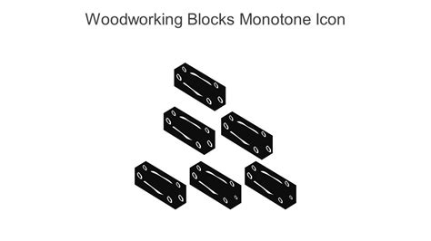 Woodworking Blocks Monotone Icon In Powerpoint Pptx Png And Editable