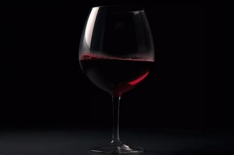 Premium Ai Image Glass Of Red Wine Isolated Ai