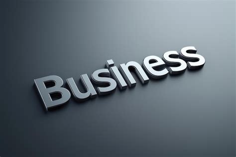 Quotbusinessquot Written In A Sleek Minimalist Font Overlaid On A