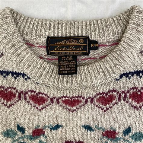 Vintage 1990 Knit Wool Sweater From Eddie Depop