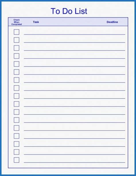 Professional Job Task List Template Excel Example Checklist Template List Template To Do List