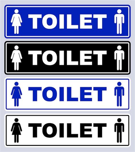 Letrero De Ba O Imprimible Se Alizaci N P Blica Ba O Wc Simple