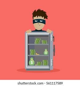 Hacker Breaks Into Computer Data Theft Stock Vector Royalty Free