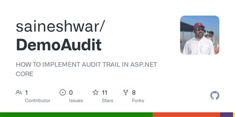 Github Saineshwar Demoaudit How To Implement Audit Trail In Asp Net Core