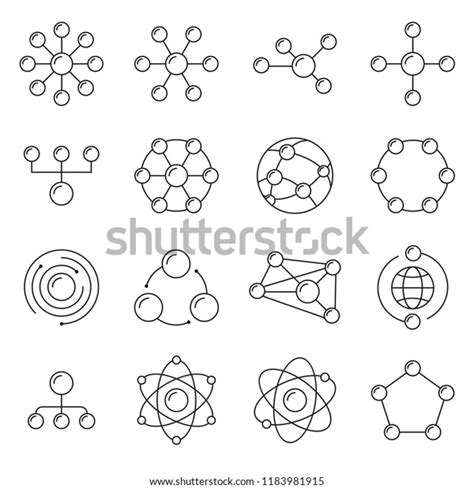 Simple Set Big Data Cloud Computing Stock Vector Royalty Free
