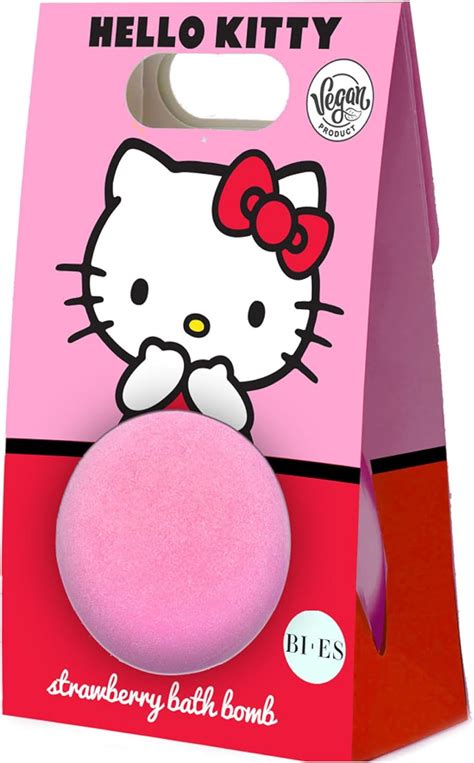 Hello Kitty Bath Bomb With Strawberry Fragrance Vegan Bath Bomb