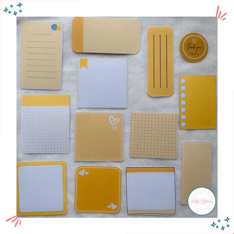 Yellow Memo Stickers Stationery Heaven