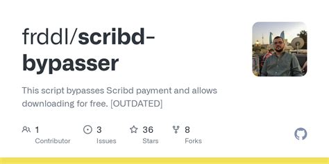 GitHub Frddl Scribd Bypasser This Script Bypasses Scribd Payment And Allows Downloading For