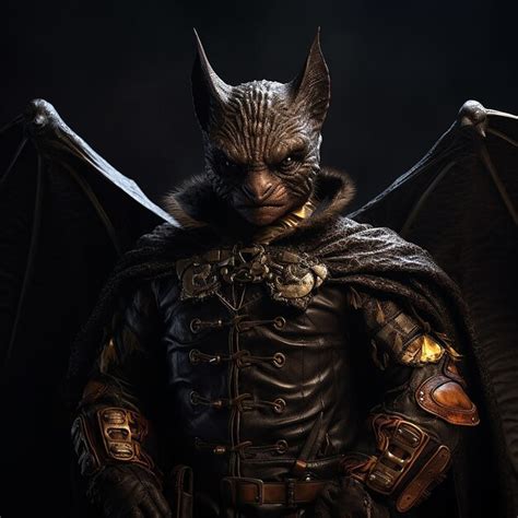 Premium Photo 3d Rendered Close Up Of A Bat Dressed Up Like A Fighter